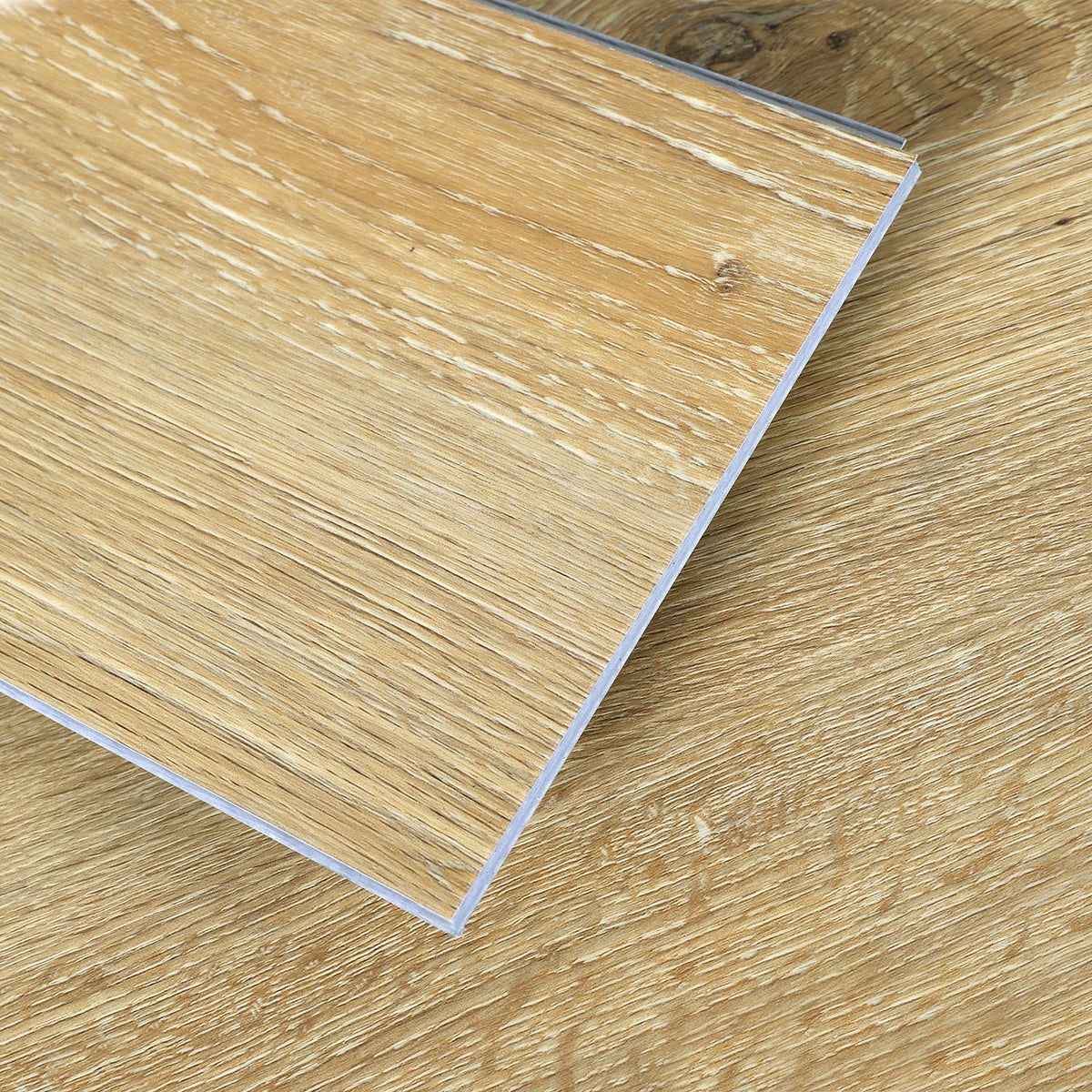 21 SqFt Brown Oak Wood Grain Interlocking Vinyl Floor Planks 36'X6 ...