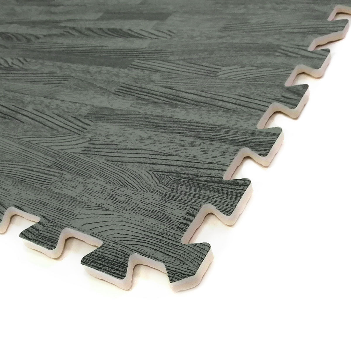 100 SqFt 3/8' EVA Sea Haze Grey Wood Grain Foam Mat Interlocking 2'X2 ...